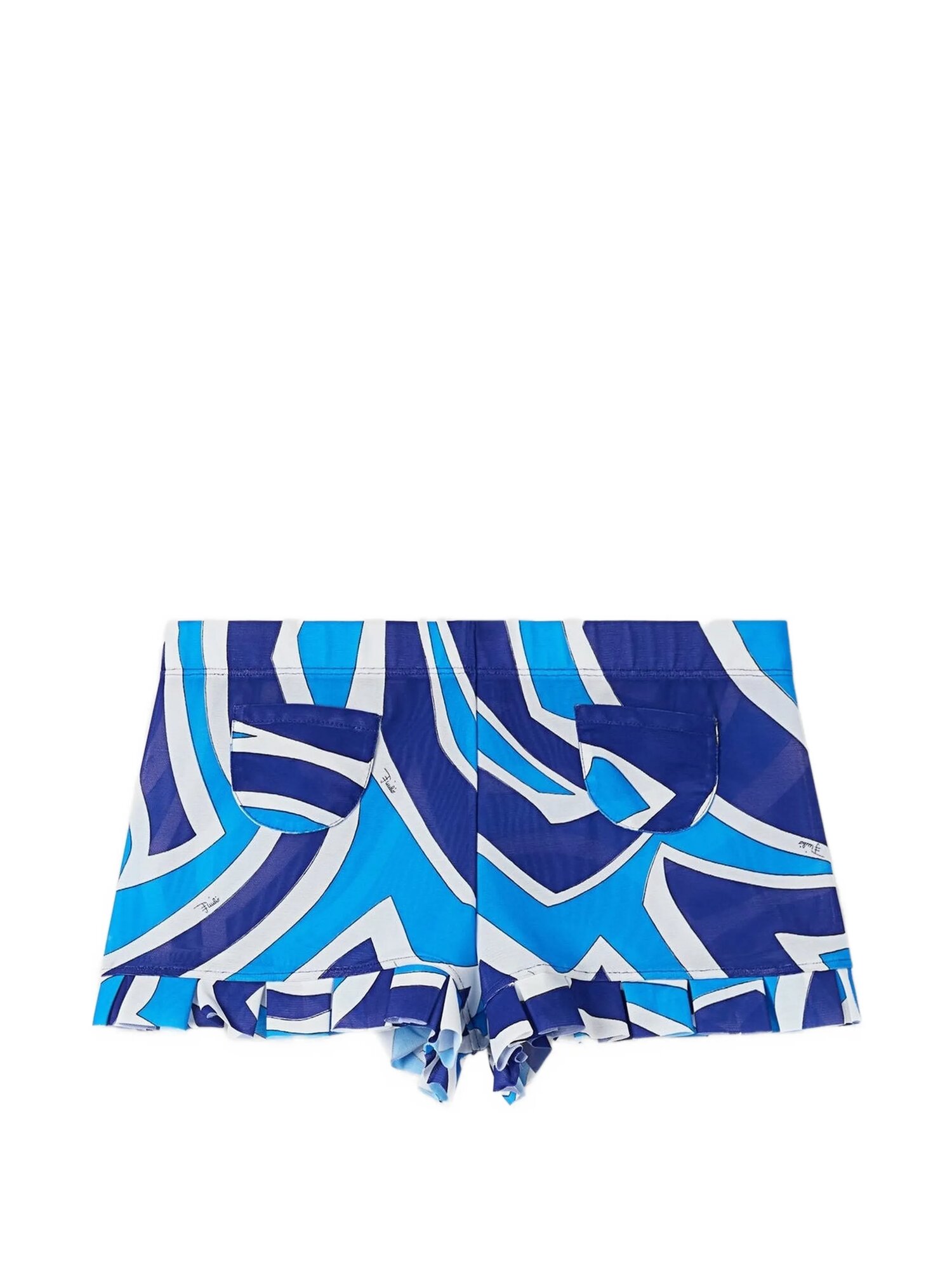 Шорты Labirinto Iride-print ruffled shorts