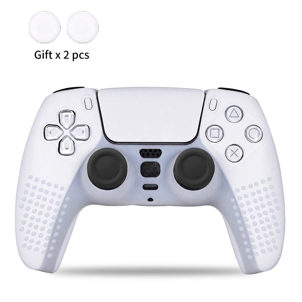 Силиконовый чехол для контроллера PS5 TECTINTER White-2