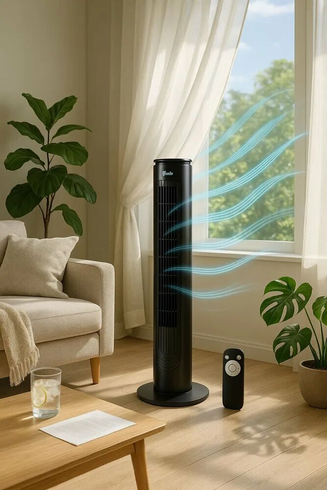 Midea Напольный вентилятор FZ10-21ARB, черный