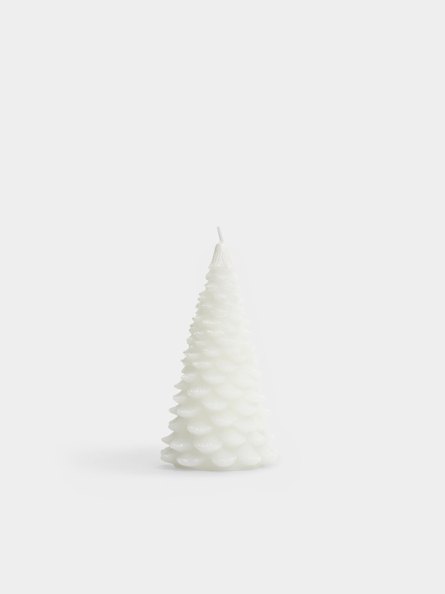 Свеча, 7x13 см, белая, Елка, Fir candle, Kuchenland