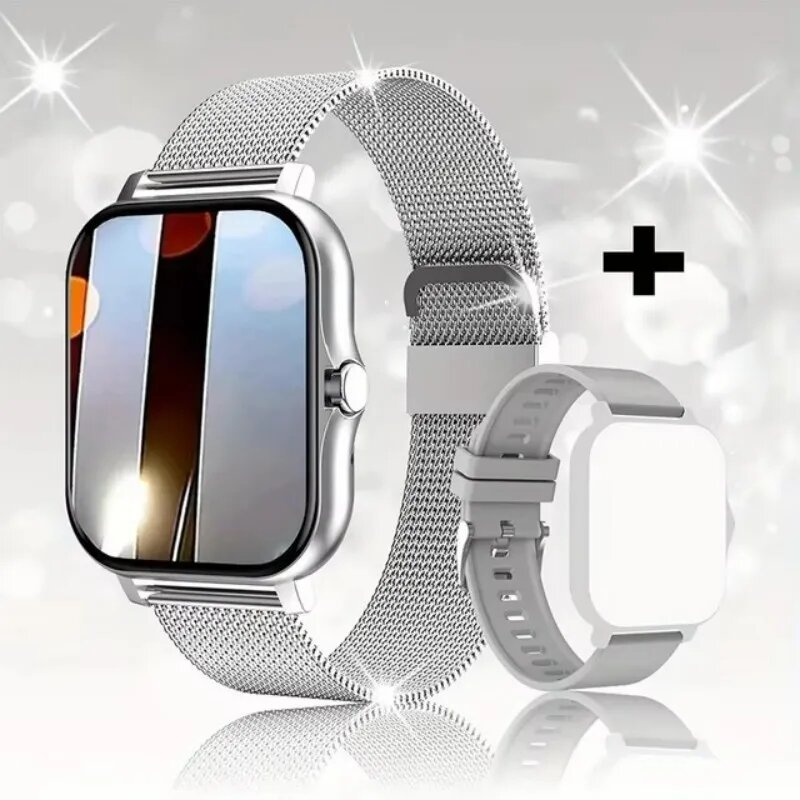 Smart Watch T99 Promax 1,83" Серебряный, mesh belt silver