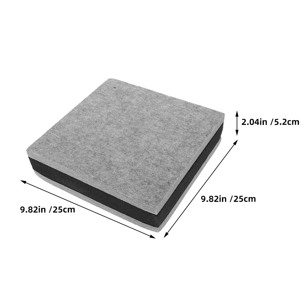 Звукоизоляционный Коврик Для Акустики И Подwooферов Размером 25.00X25.00X5.20Cm Светло-Серый