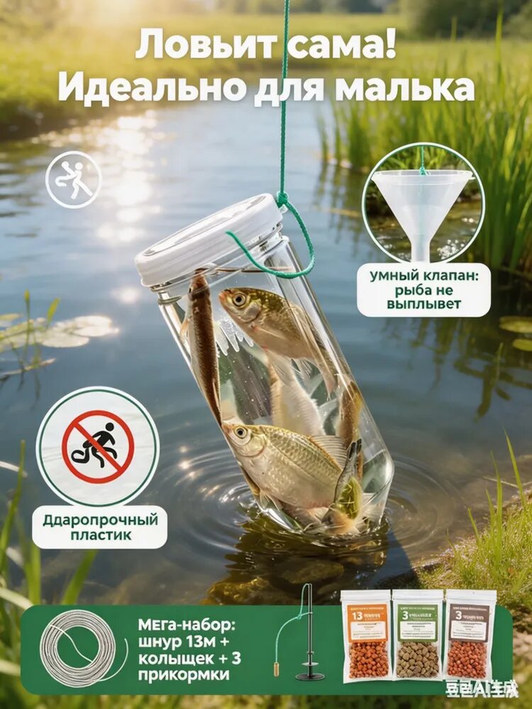 Детская ловушка-бутылка для ловли мелкой рыбы и раков, безопасное летнее развлечение для детей на природе