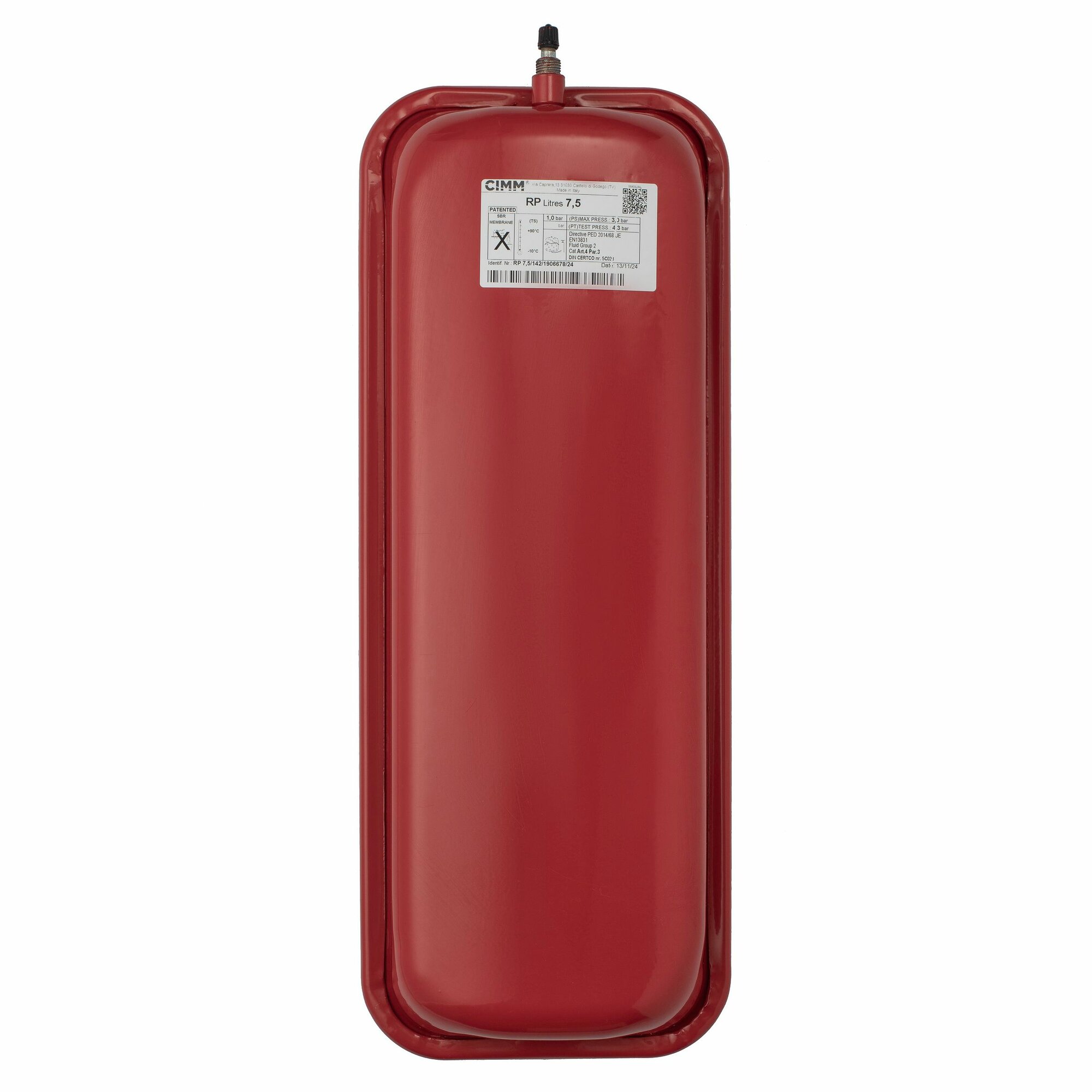 Расширительный бак 7,5л резьба М14 (Cimm, Италия) для Baxi Luna-3, Nuvola. 9952290, 005629130