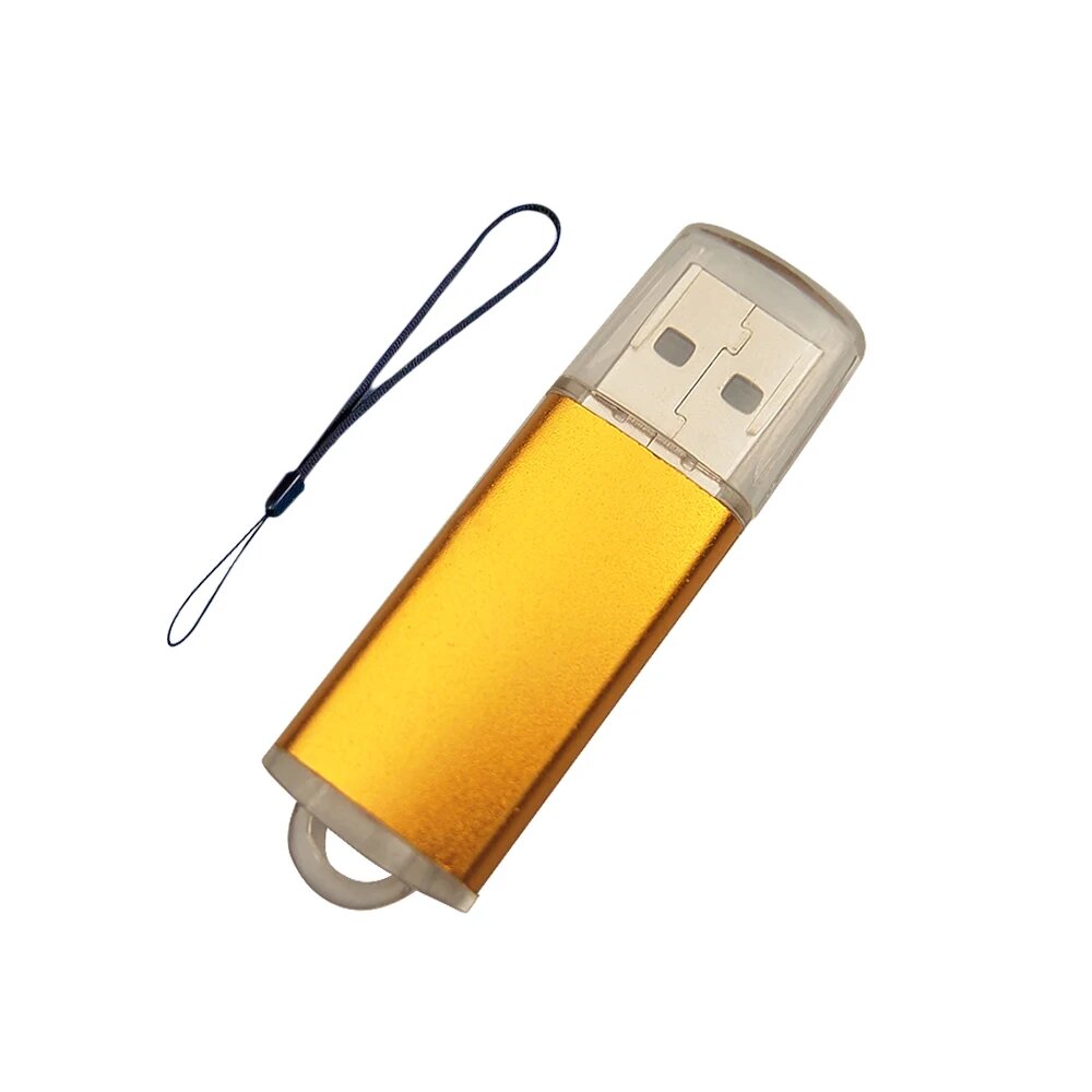 Fivestarsbuy USB флеш-накопитель металлический 8/16/32/64/128 ГБ 128 ГБ, Желтый, Yellow