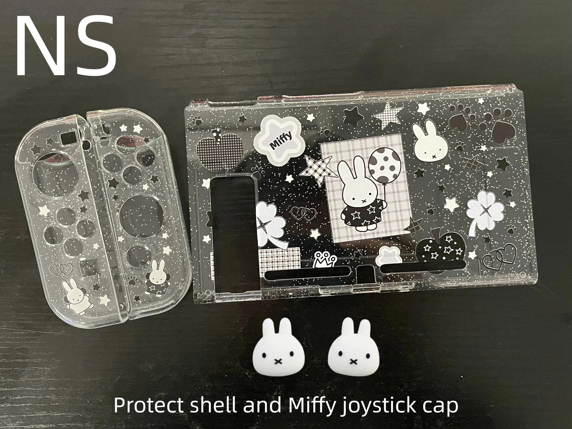 Защитный чехол Miffy для Nintendo Switch OLED/NS2/LITE, Цвет: A shell-joystick cap