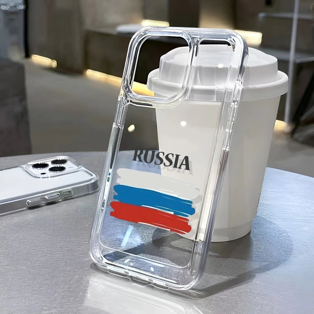 Чехол для телефона с национальным флагом и полярным медведем для iPhone 17 Air, чехлы для iPhone 16, 15, 14 Plus, 13, 12, 11 Pro Max, XS, X, XR, 7, 8