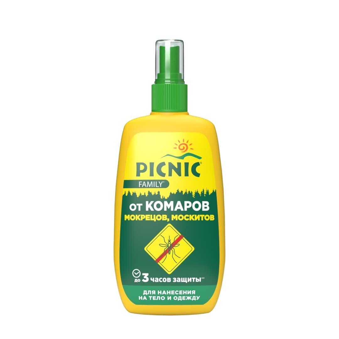 Спрей от комаров Picnic Family, 120мл