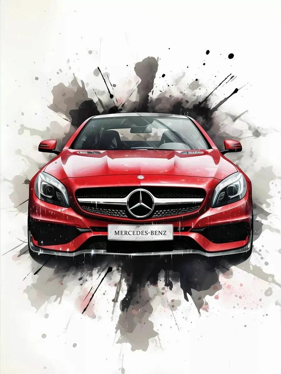 Постер Авто - Mercedes-Benz C class (40х50 см)