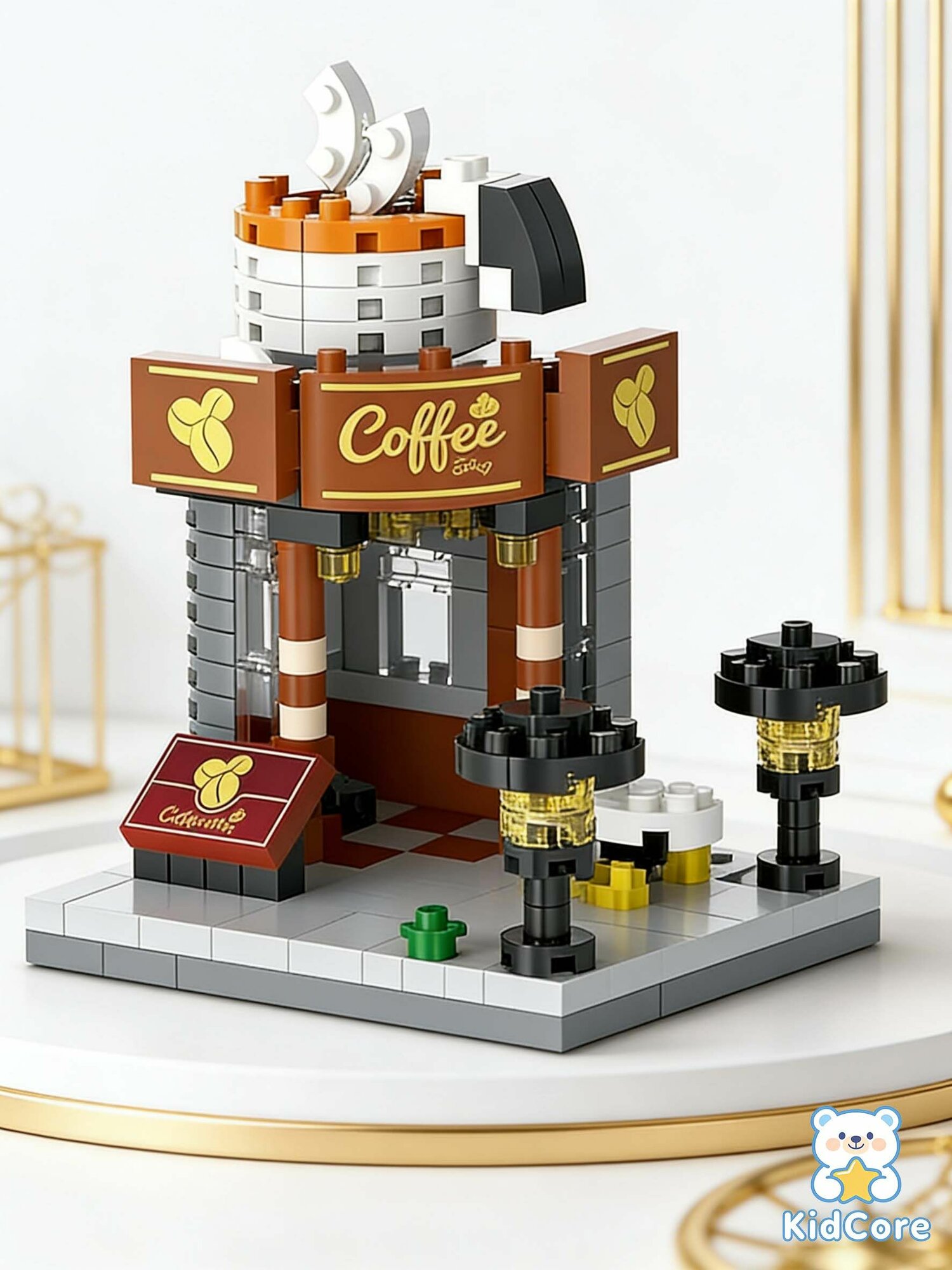KidCore Кофейня Street View coffee shop - это большой, развивающий и веселый набор игрушек, подходящий для игр мальчиков и девочек.