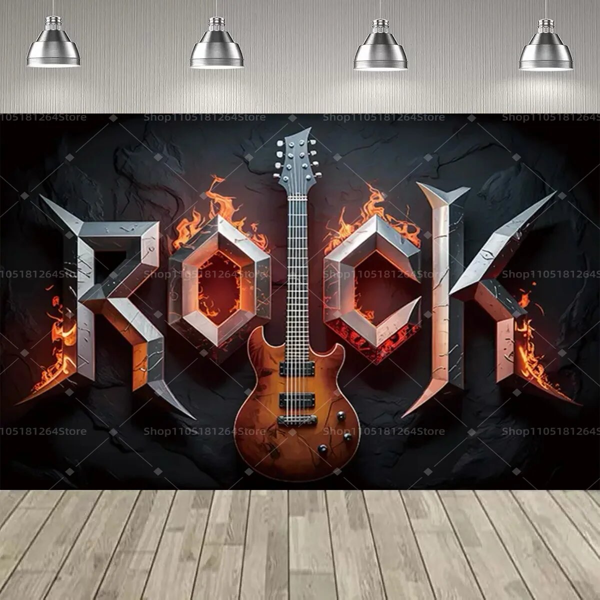 Фоно Bonvvie Rock Music, 100x75см, BJ-YT-S1109