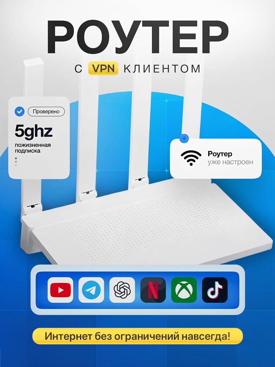 Роутер с VPN OpenWRT VLESS клиентом