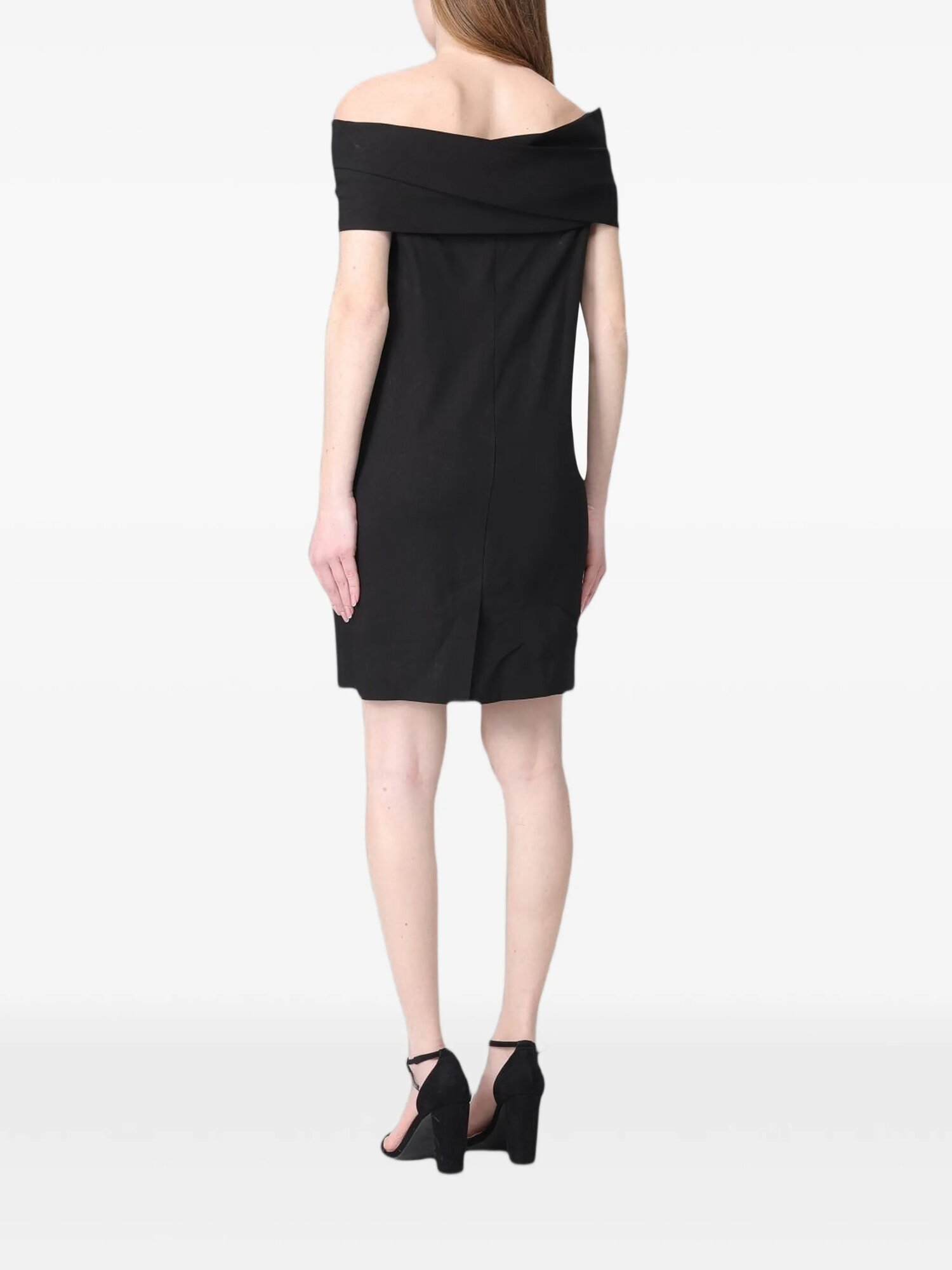 Платье Tela Off-shoulder mini dress, размер 44, черный — фото 1