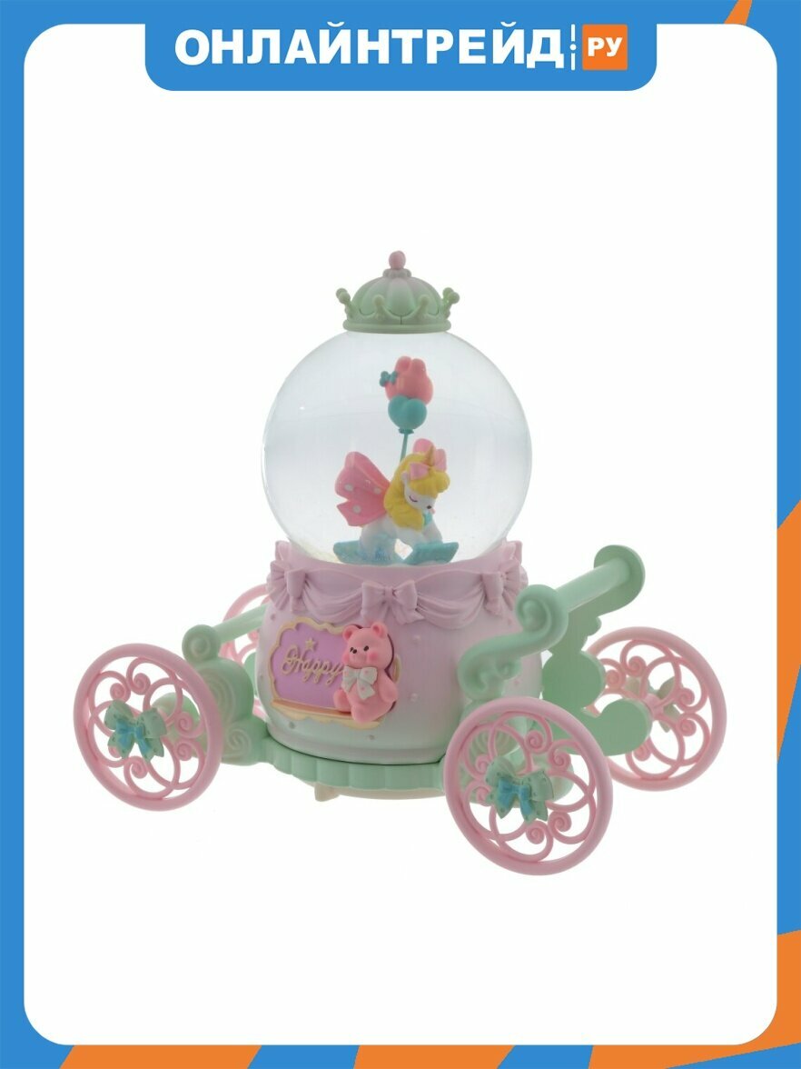 Фигурка Remeco Collection " Лошадка" музыкальная, в стекл. шаре с подствекой, D10 см, 22х12х21 см (814340)