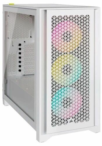Компьютерный корпус Corsair iCUE 4000D RGB AIRFLOW (CC-9011241-CN) белый - Midi Tower, E-ATX, USB 3.2 Gen 1 Type-A, USB 3.2 Gen 2 Type-C