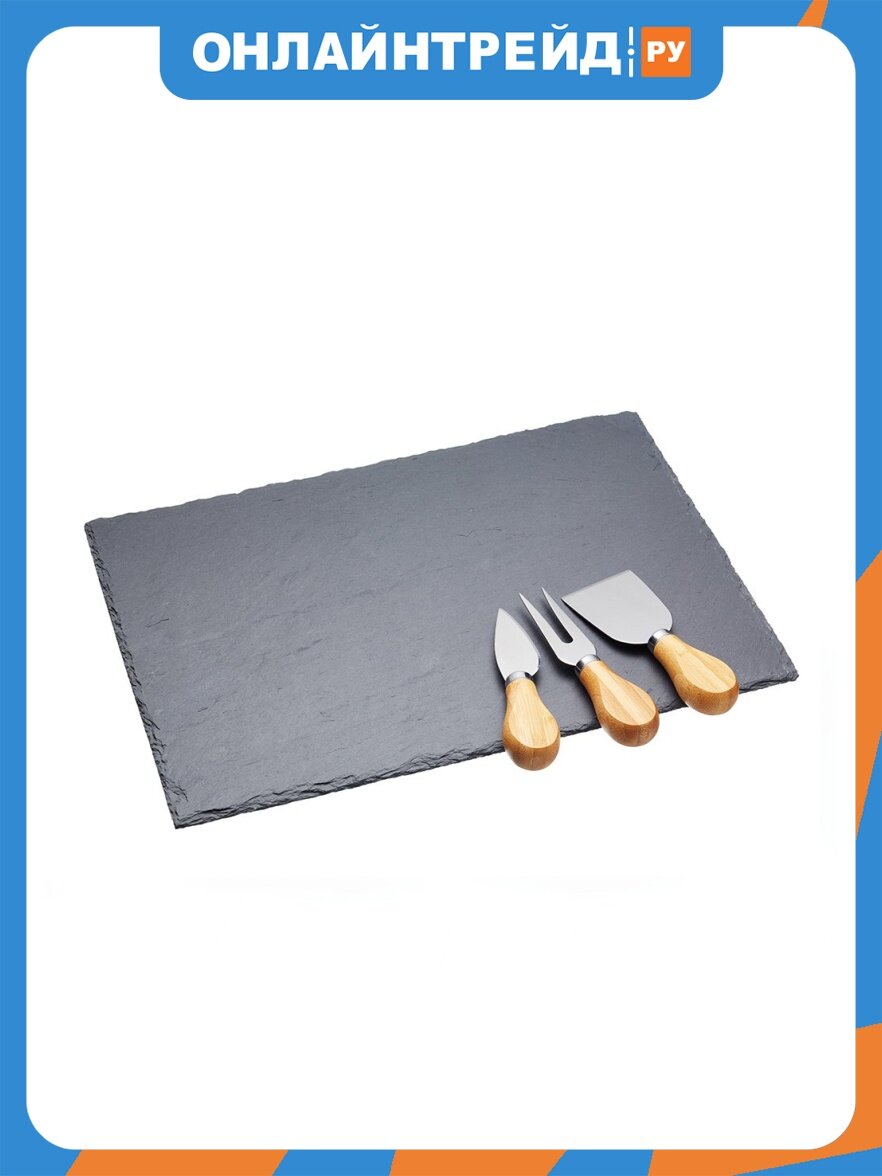 Набор для нарезки сыра Kitchen Craft Artesa Natural Slate (ARTCHEESESLATE)