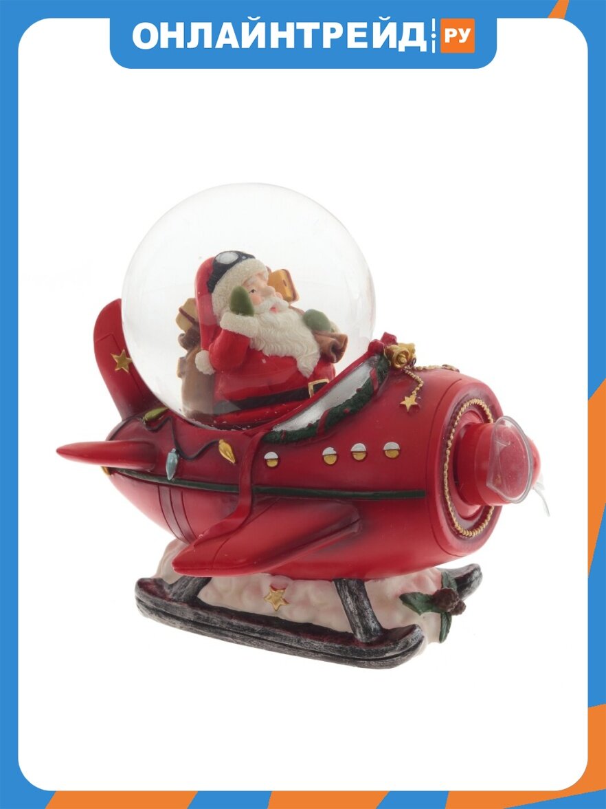 Фигурка декоративная Remeco Collection шар "Дед Мороз " D8 см, 15х12х14 см