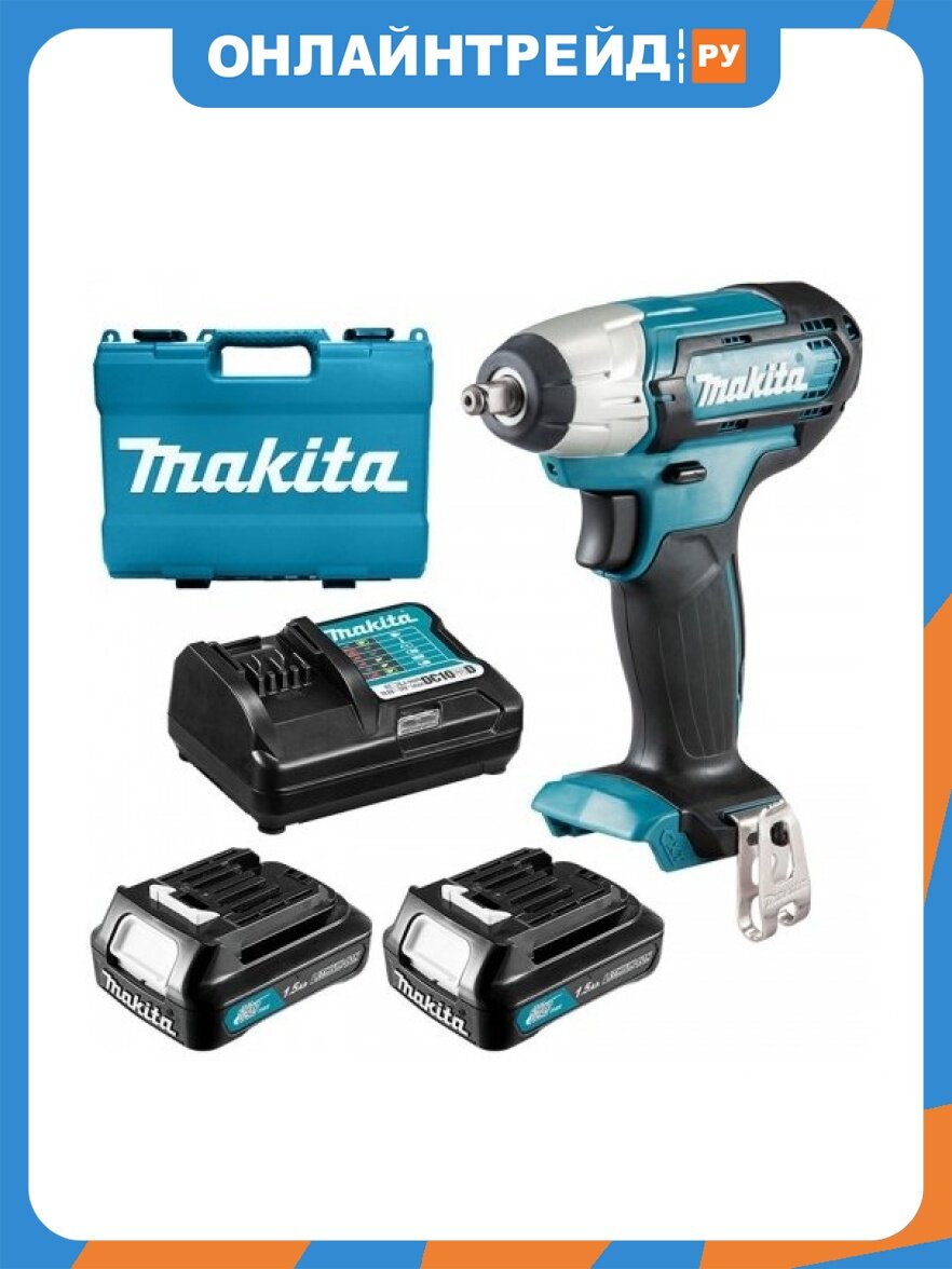 Гайковерт аккумуляторный ударный Makita TW140DWAE CXT