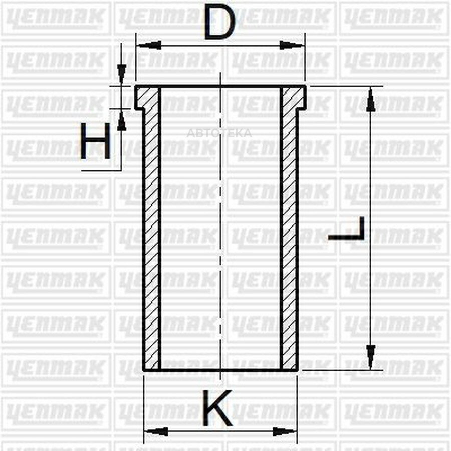 8000 mm. Гильза К=841 L=1295 H=50 YENMAK 5135497000