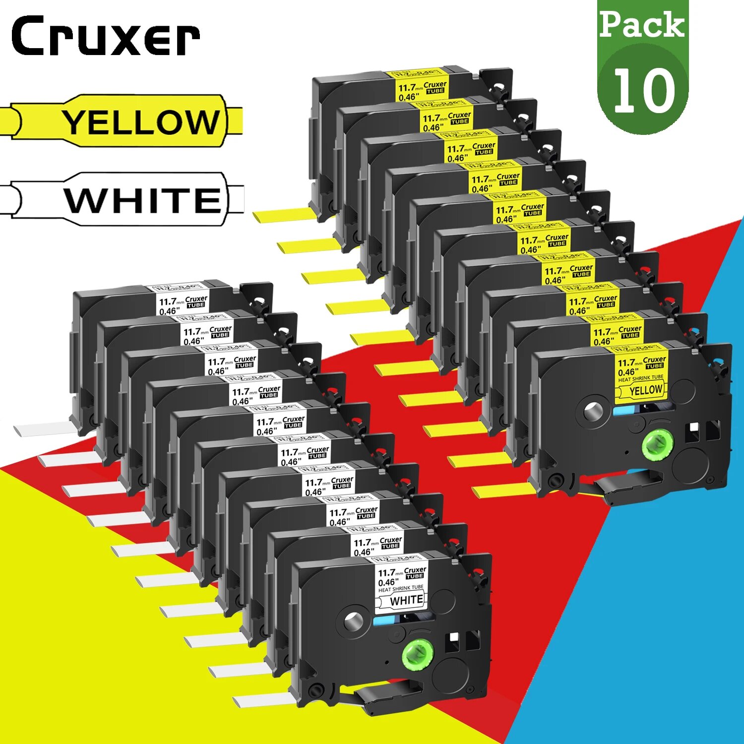 Лента Cruxer 6 мм, черная, для Brother HSe-231