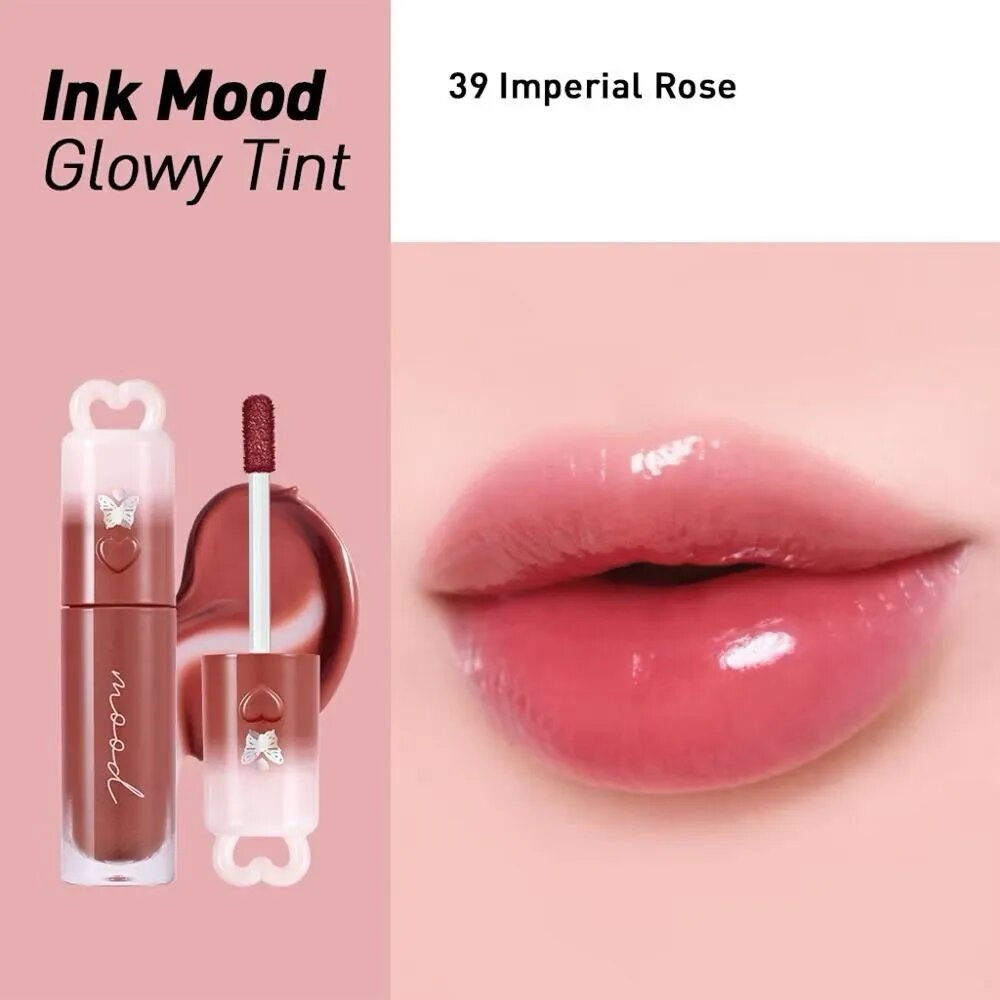 PERIPERA Тинт для губ (39 Imperial Rose) Ink Mood Glowy Tint , помада для губ, Уход за губами, Корейская косметика