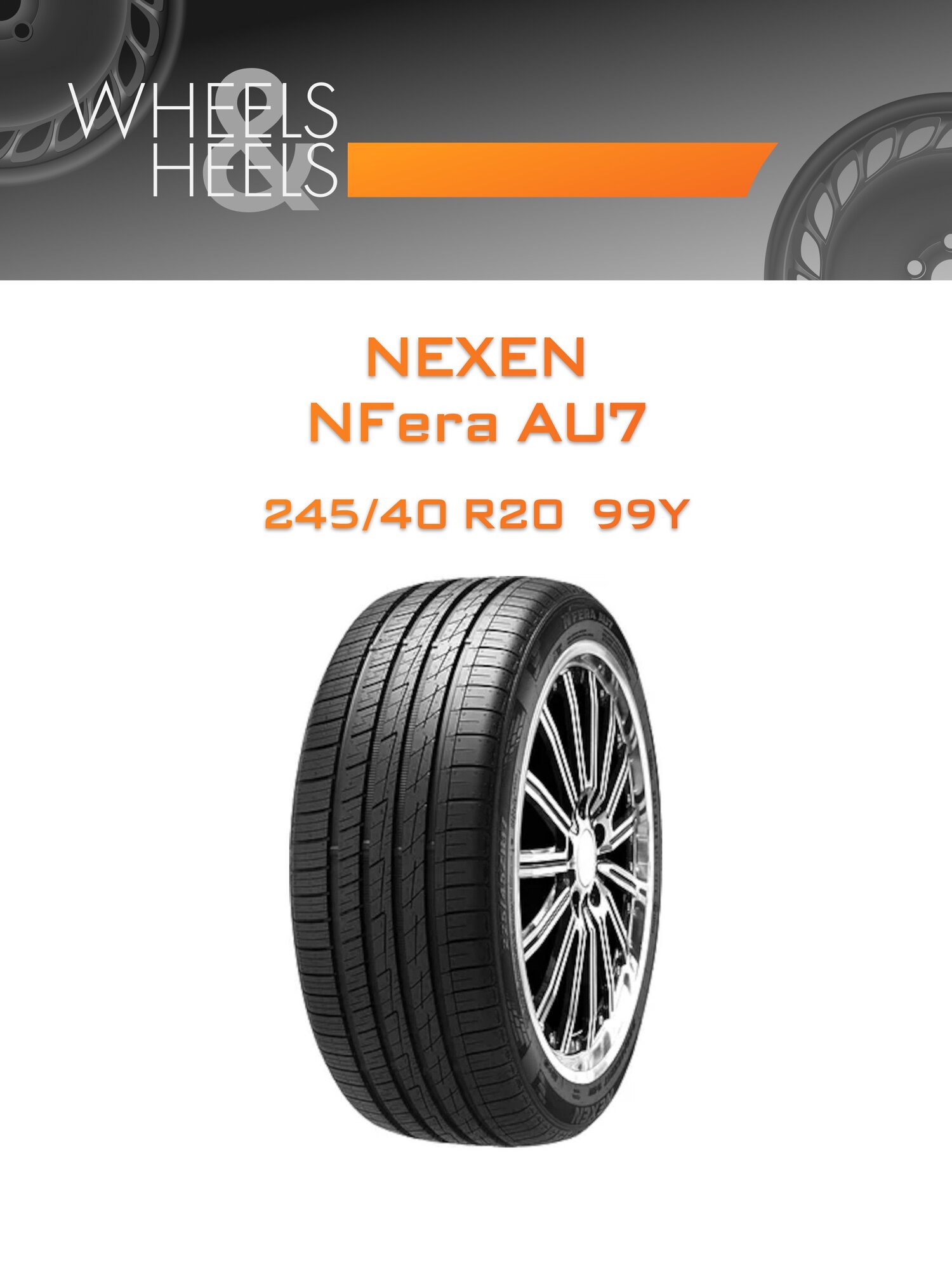 Шина автомобильная Nexen NFera AU7 245/40 R20 99Y XL SUMMER, летняя, универсальная