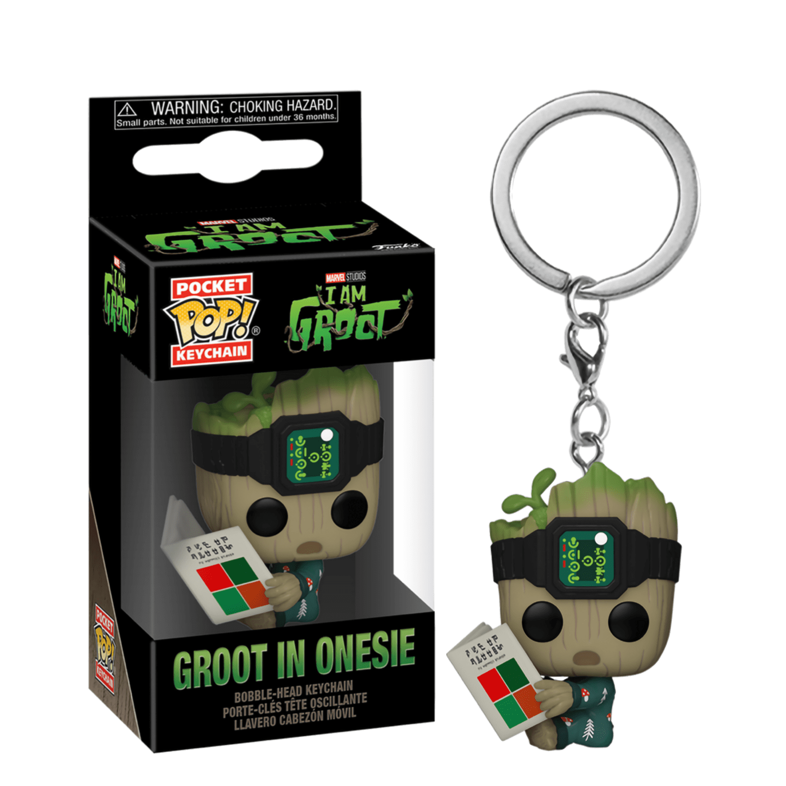 Брелок keychain Грут в комбинезоне брелок Groot in Onesie из мультсериала Я есть Грут