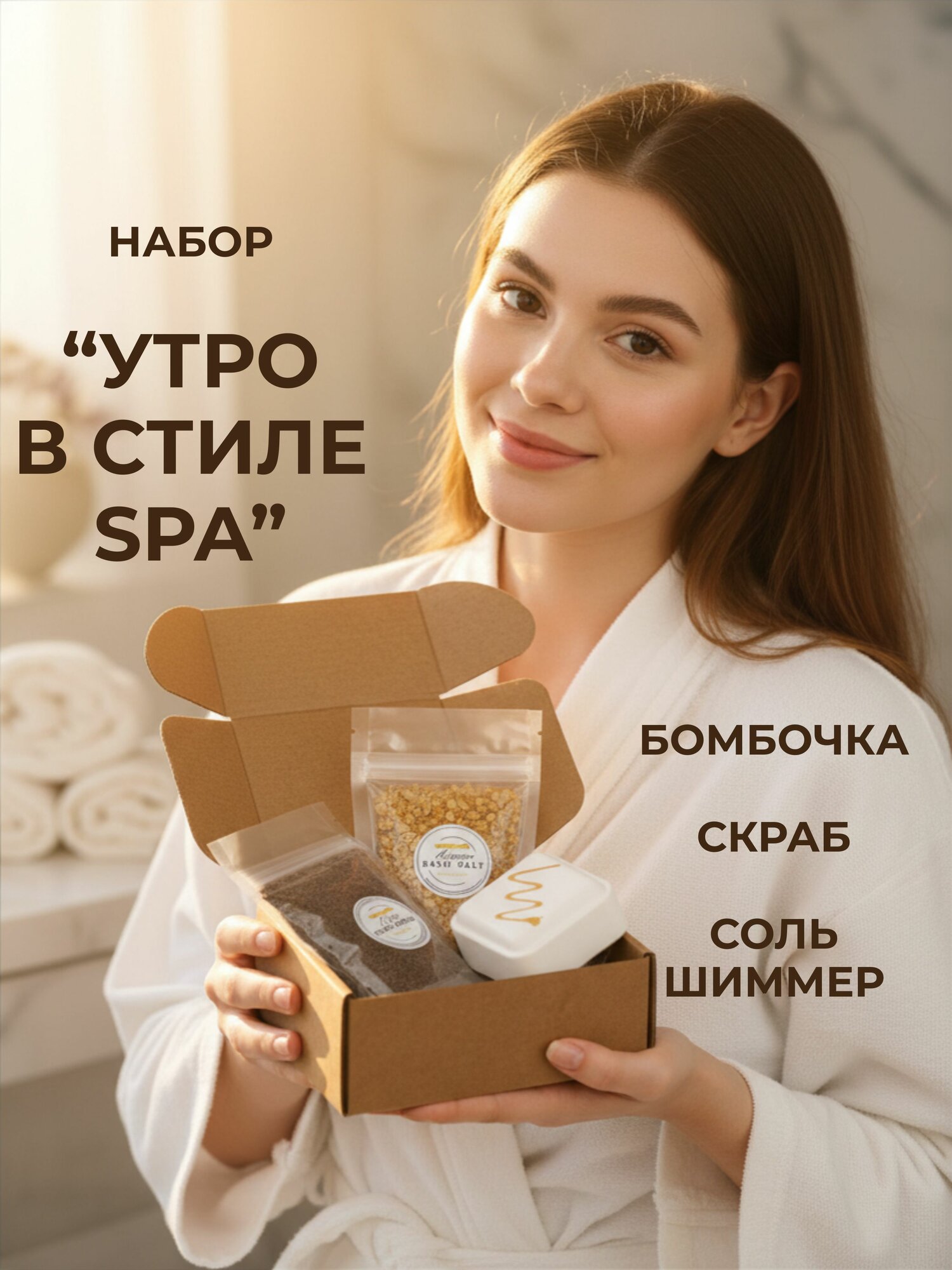 Набор уходовой и СПА косметики для женщин с кофейным скрабом СПА-набор уходовой набор кофейный скраб