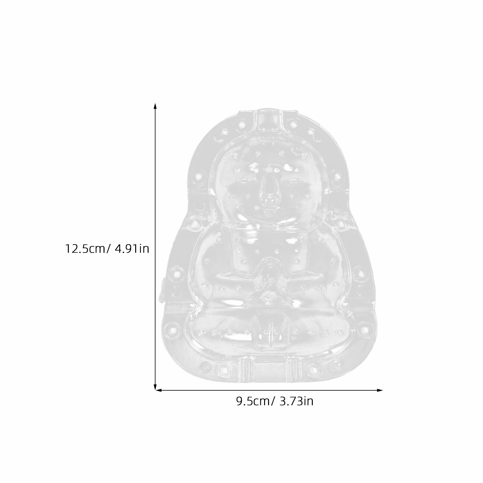2 Штуки Прозрачные Моделировочные Формы Для Фруктов В Форме Будды 10x7Cm