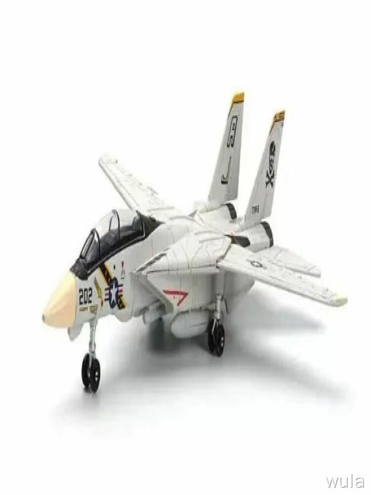 F-14 Tomcat 1:72, колеса могут двигаться, 26х11.5х29.5 см, для коллекционеров, самолет — фото 1