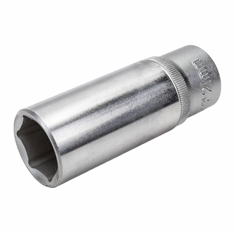 Головка торцевая глубокая 1/2" шестигранная, 21 мм, L77 мм, Force 5457721