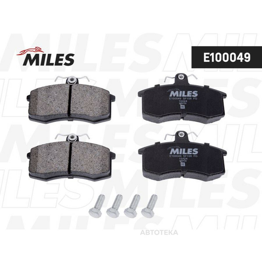 Колодки тормозные ВАЗ 2108/2109/21099 пер. SemiMetallic MILES E100049
