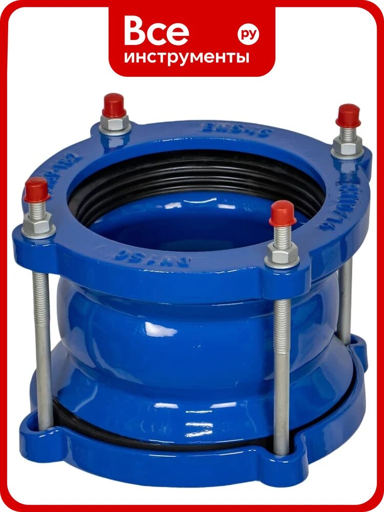 Соединительная муфта RUTEMPО ДРК DN 150 (159-182) BF РА-01535 чугунная, профессиональная, для трубопроводных систем
