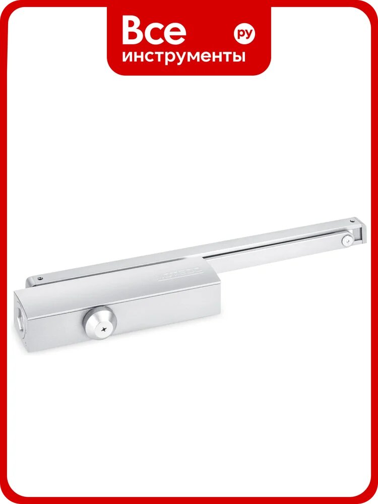 Доводчик дверной NOTEDO DC-025-095 SL+HO+DA+BC PRO (серебристый) A1933