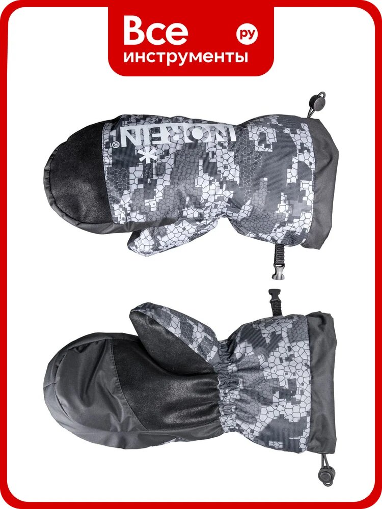 Варежки Norfin EXPLORER CAMO 703177-XL, мужские, камуфлированные, водонепроницаемые, размер XL