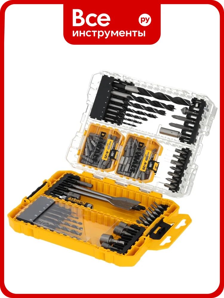 Набор оснастки DEWALT DT70785, для дрели/шуруповерта, в кейсе ToughCase