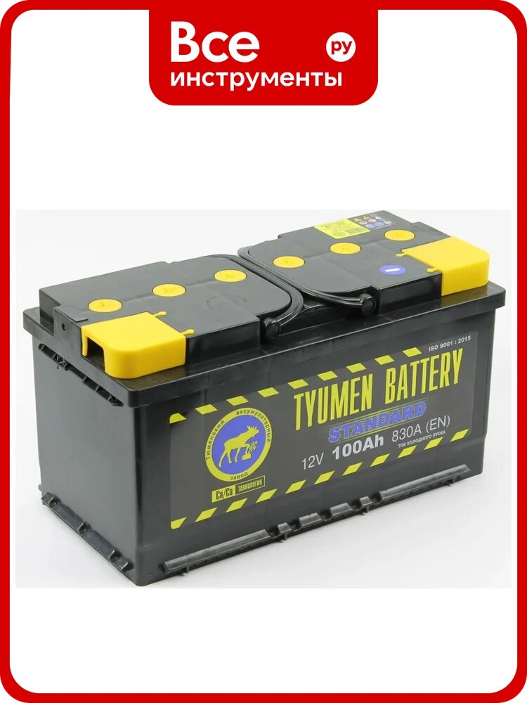 Аккумуляторная батарея TYUMEN BATTERY Тюмень прямая полярность, кальциевая, тип для легковых и грузовых автомобилей
