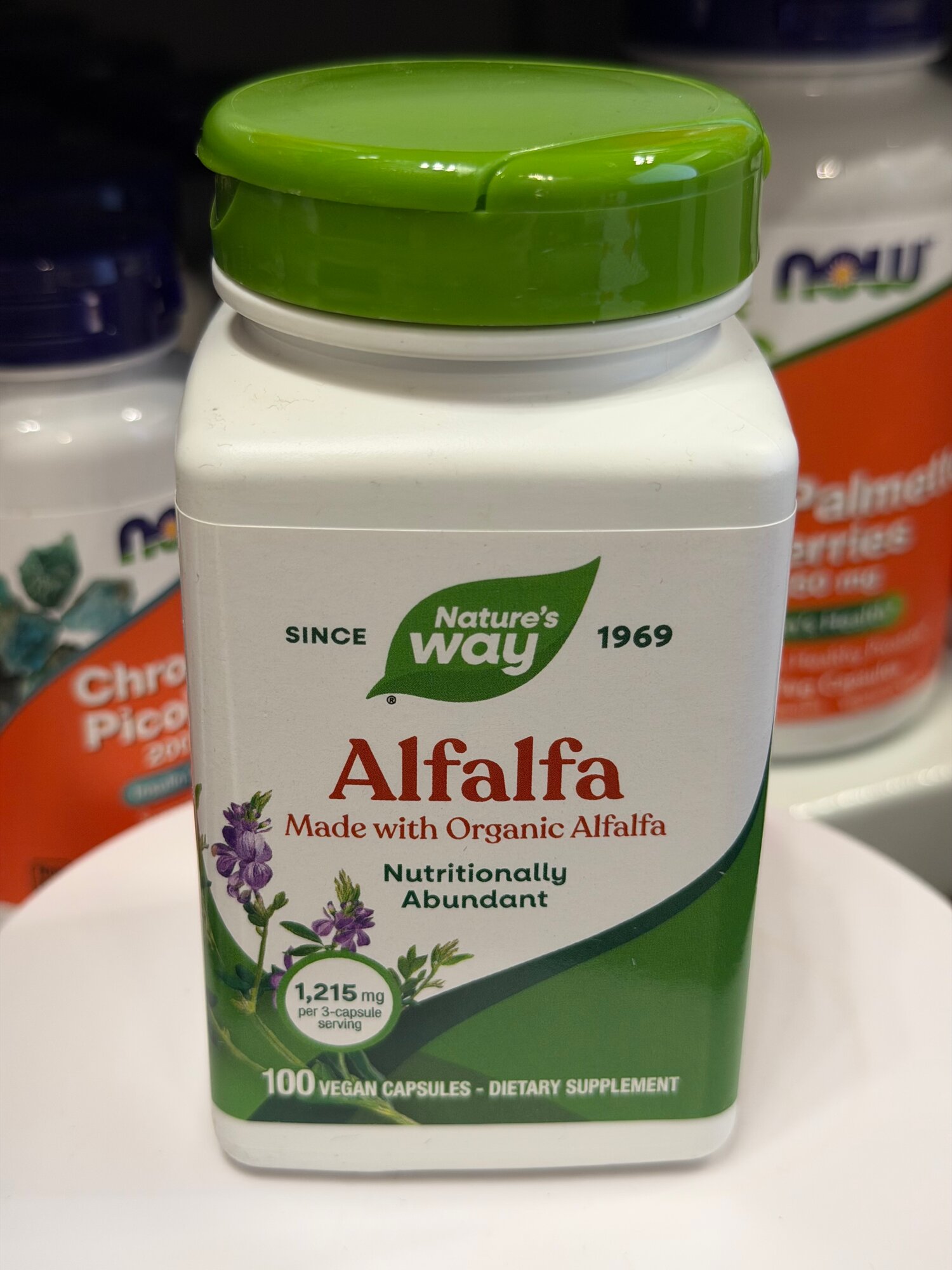 Nature’s Way Alfalfa (Люцерна посевная) для укрепления суставов и гормонального баланса, 100 капсул