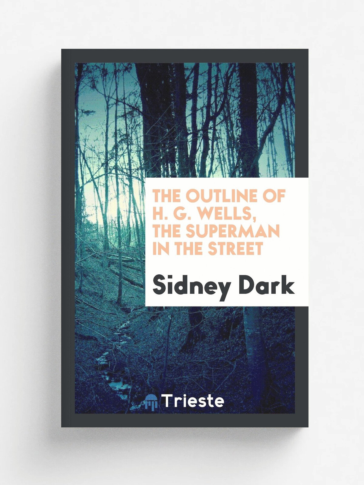 The outline of H. G. Wells, the superman in the street