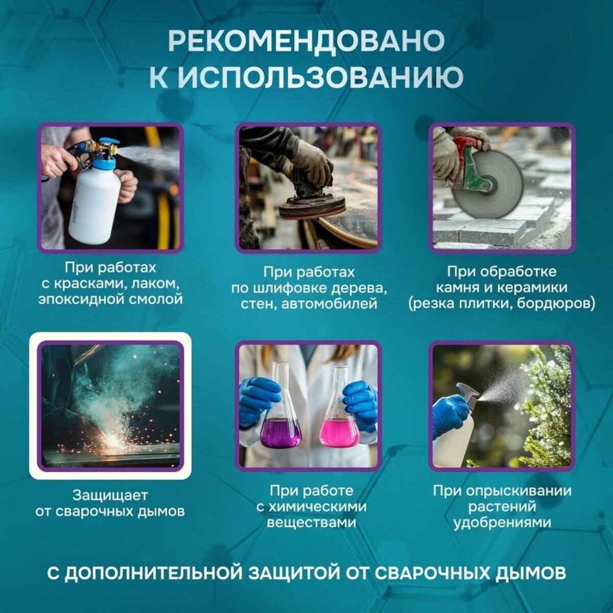 Респиратор FFP2 PHSV 2020WG противоаэрозольный без клапана