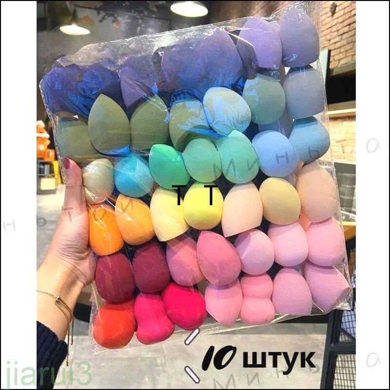 Спонжи для макияжа 10 штук2