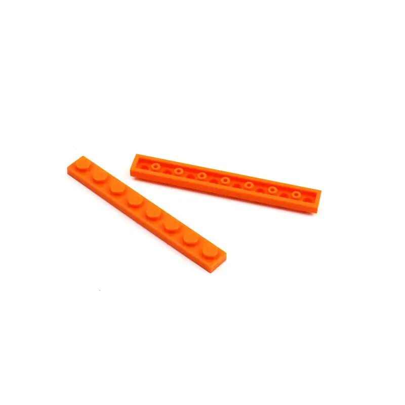 ZXZ блоки 1x8 пластик 50 шт Orange