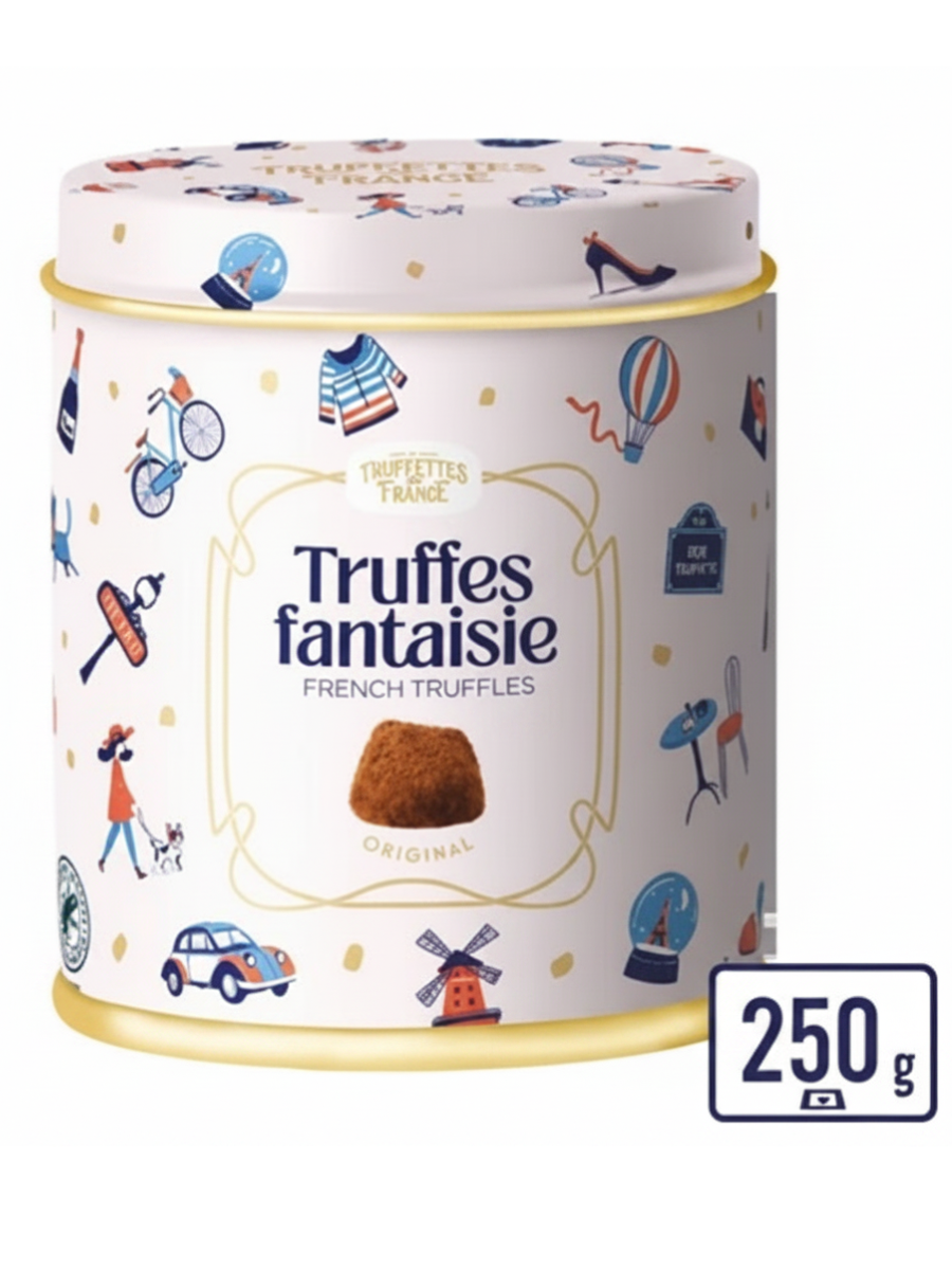 Chocmod шоколадные трюфели Truffes Fantaisie metal box жестяная банка 250 г