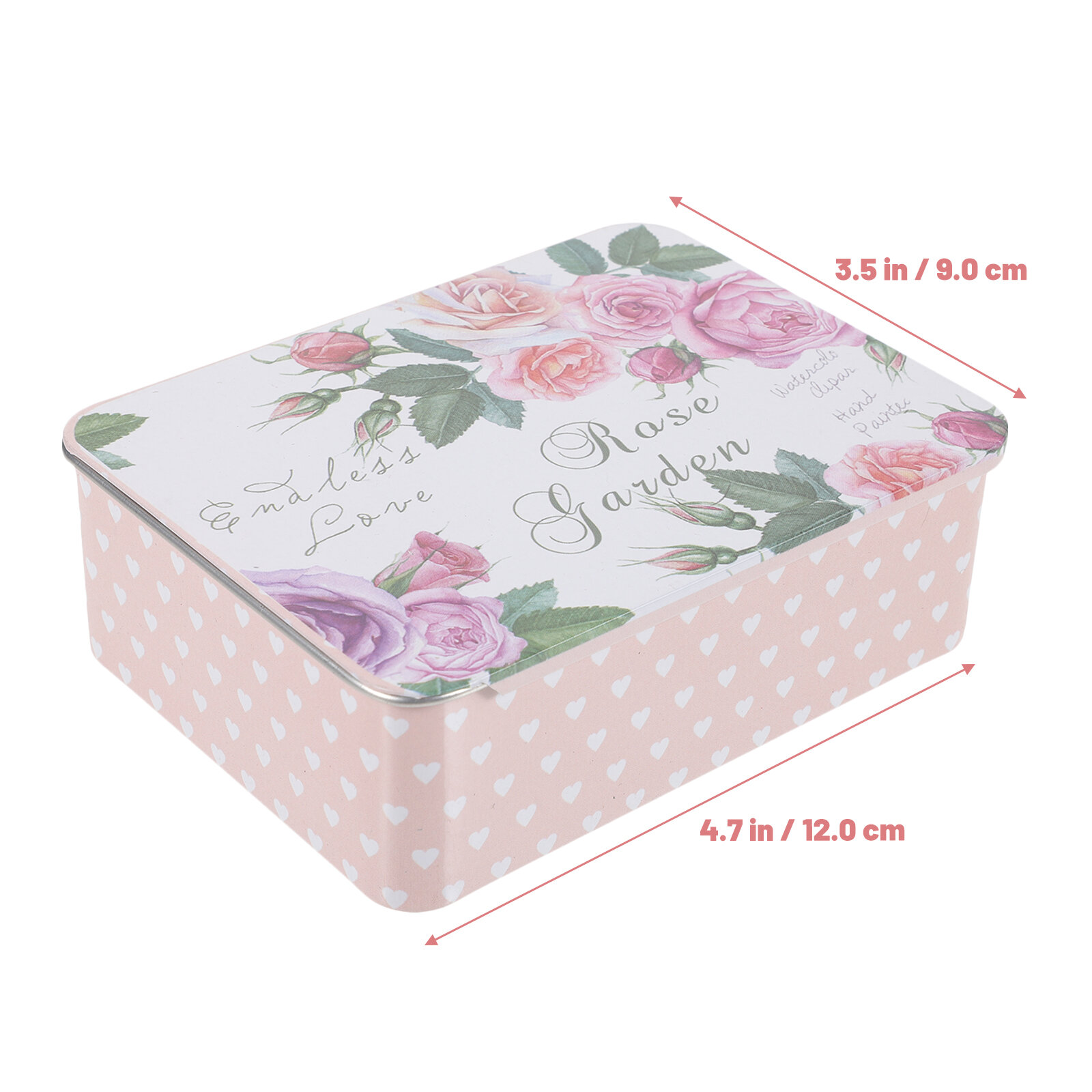 Металлическая Коробка С Крышкой Для Хранения Конфет И Мелочей 12x9 Cm