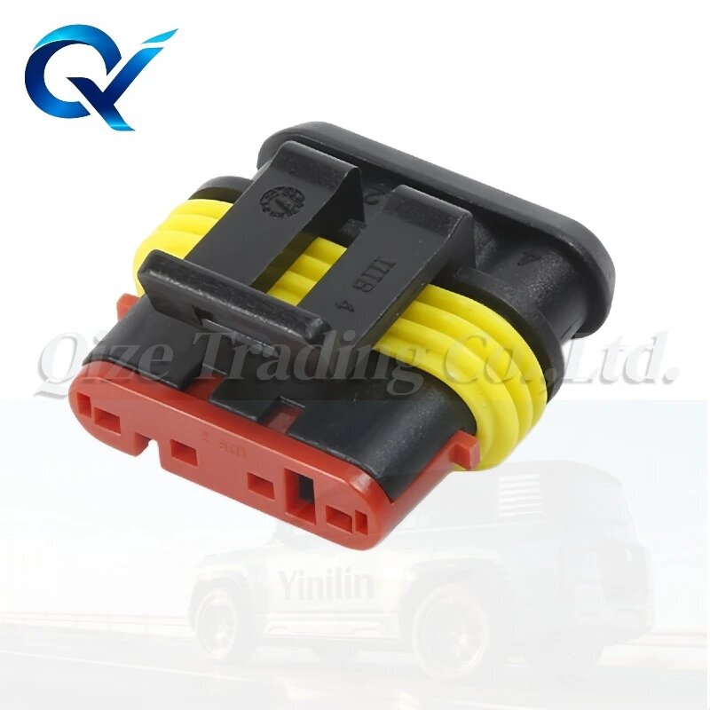 AMP Superseal 1.5mm, 10шт, Цвет: 4P Socket with pin