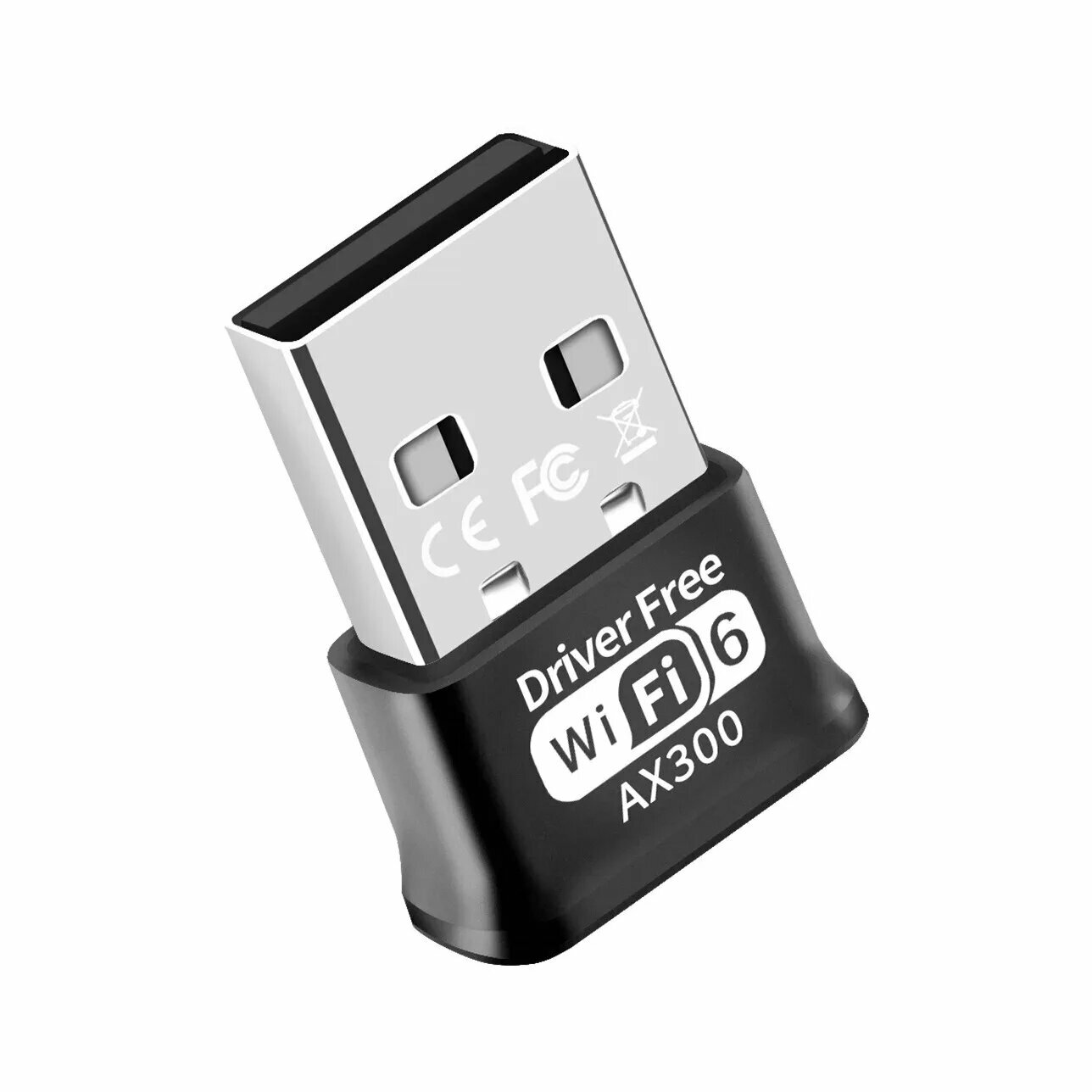 KEBIDUMEI Wi-Fi 6 USB-адаптер 300 Мбит/с Серый, Wifi 6 300Mbps