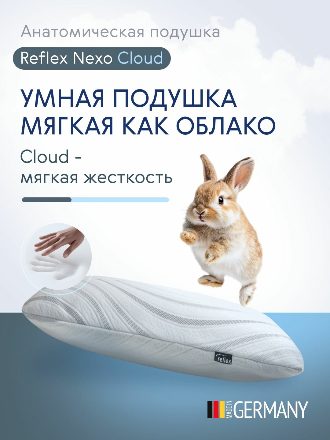 Подушка Reflex Nexo G 1000 Cloud, 50х70 см