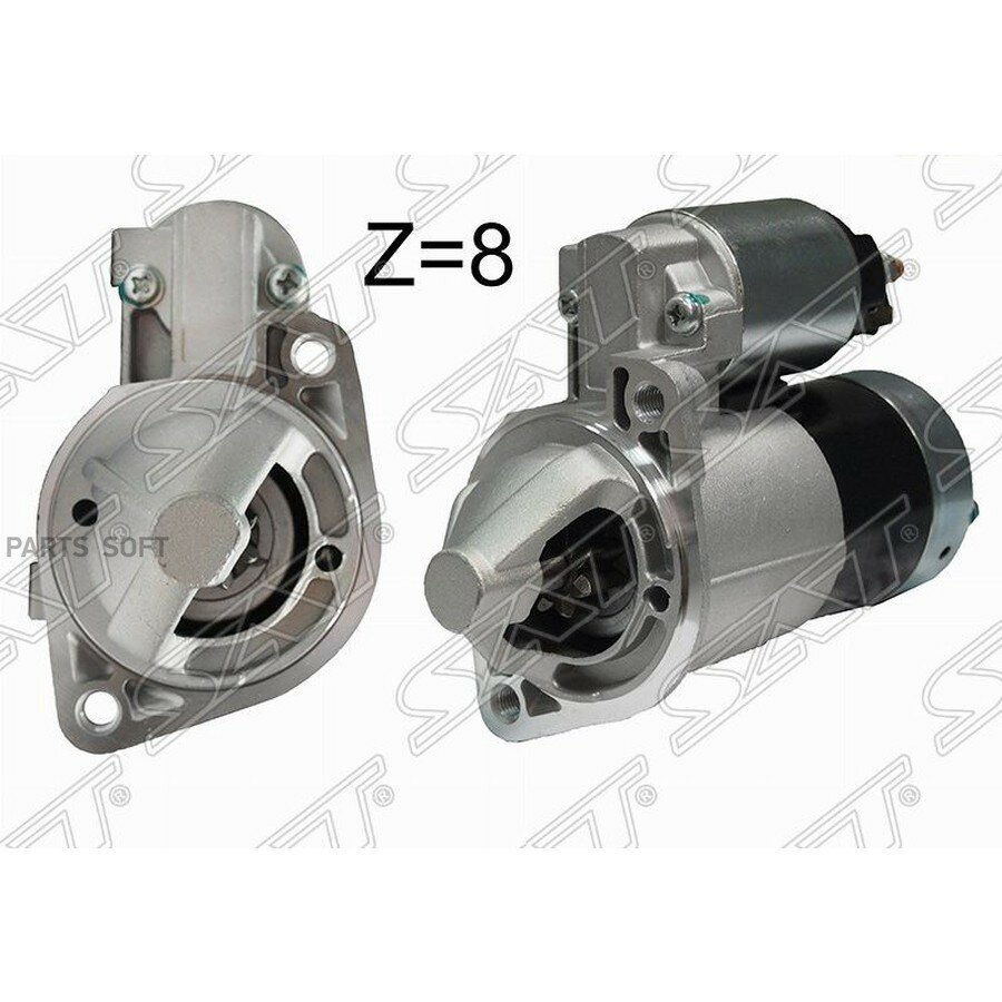 Стартер Chery Tiggo T11 05-13 / Hyundai Santa Fe 00-06 (1,1 kW/ Z=8/ (восстановленный)) от официального дистрибьютора, SAT, артикул STMD328235