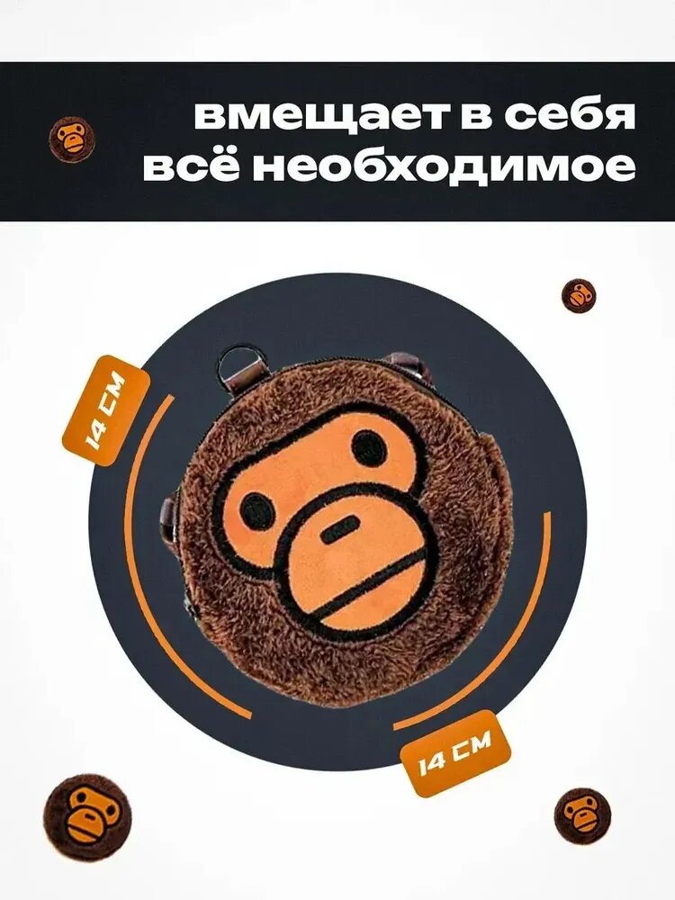 BAPE Рюкзак черный, мужской, женский, из нейлона и оксфорда, 41x31x12 см — фото 1