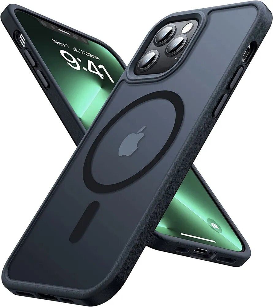 Чехол для iPhone 11 Pro Max/ айфон 11 Pro Max / айфон 11 про макс магнитный, совместимый с MagSafe (магсейф), противоударный